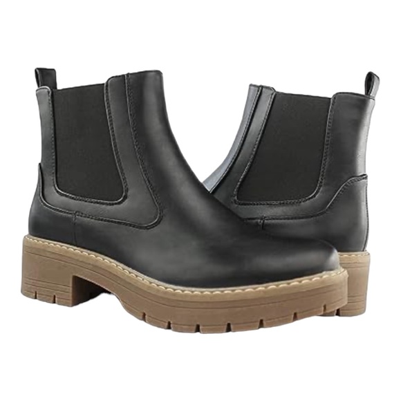 Hawkwell | Shoes | Hawkwell The Boots Chunky Lug Sole Vegan Leather ...